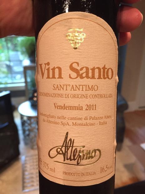 2011 Altesino Vin Santo del Sant' Antimo, Italy, Tuscany, Montalcino ...
