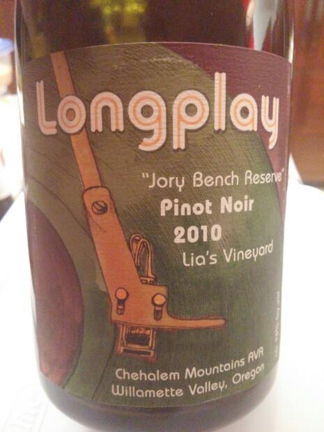2009 Longplay Pinot Noir Jory Bench Reserve Lia's Vineyard, USA, Oregon ...
