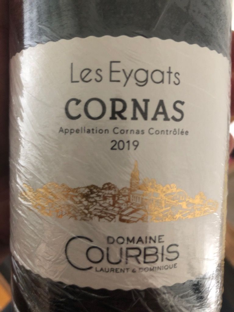 2019 Domaine Courbis Cornas Les Eygats, France, Rhône, Northern Rhône ...