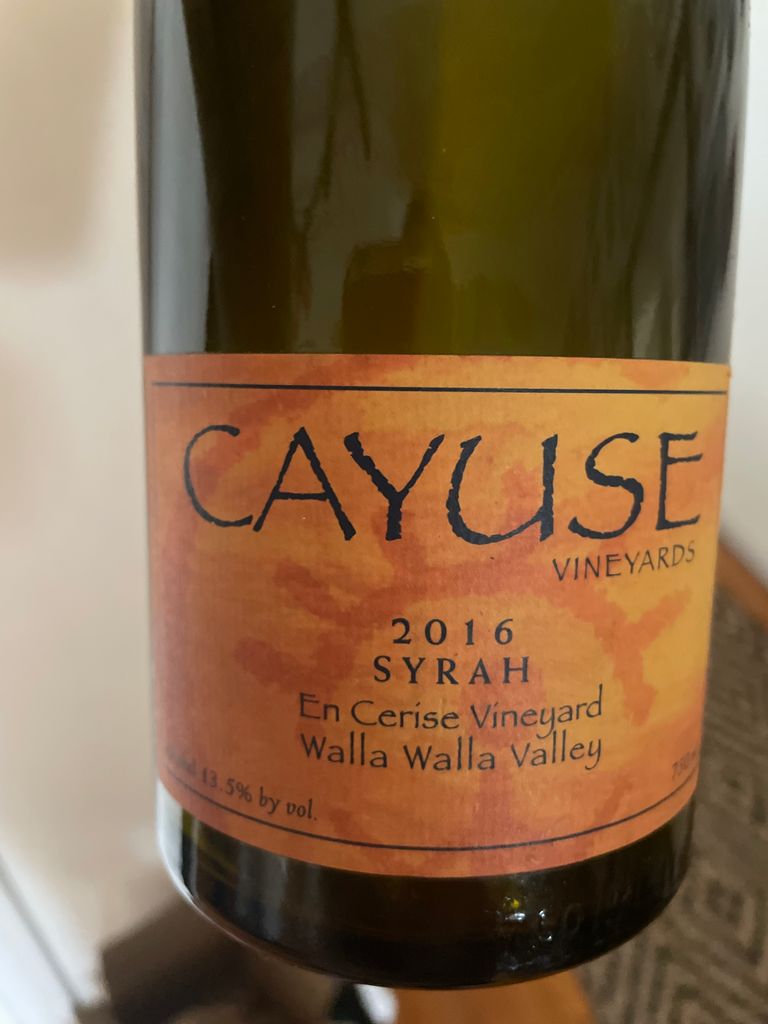 2016 Cayuse Syrah En Cerise Vineyard, USA, Washington, Columbia Valley ...