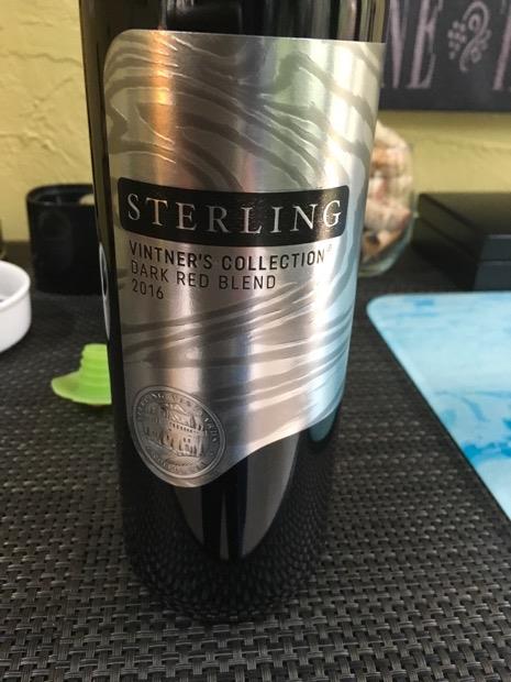 2016 Sterling Vineyards Vintner's Collection Dark Red Blend, USA ...