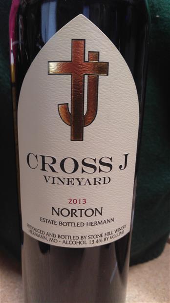 2013 Stone Hill Norton Cross J Vineyard, USA, Missouri, Hermann ...