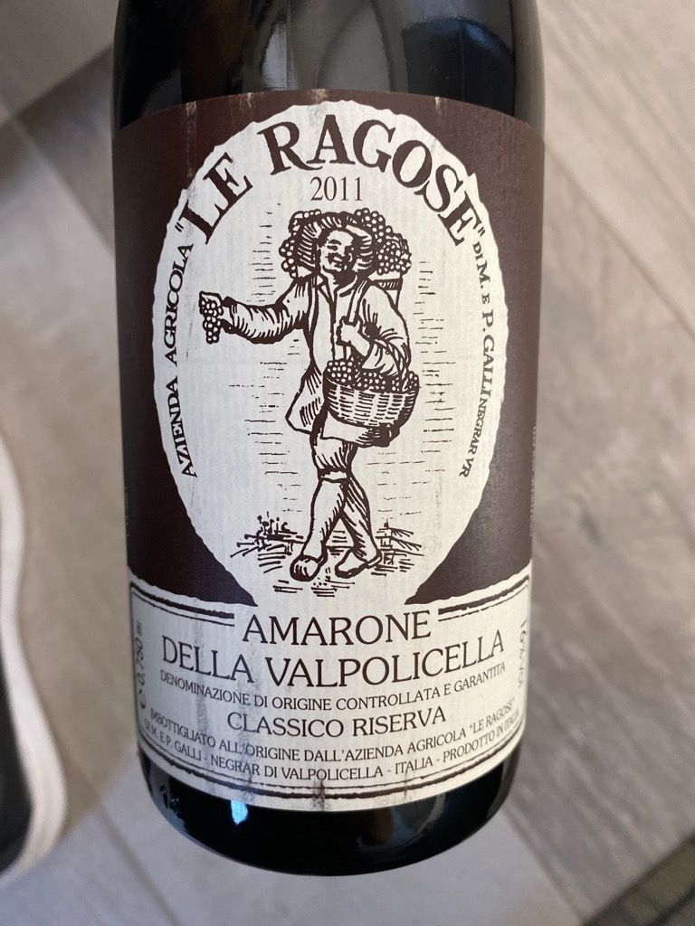 2011 Le Ragose Amarone della Valpolicella Classico Riserva, Italy ...