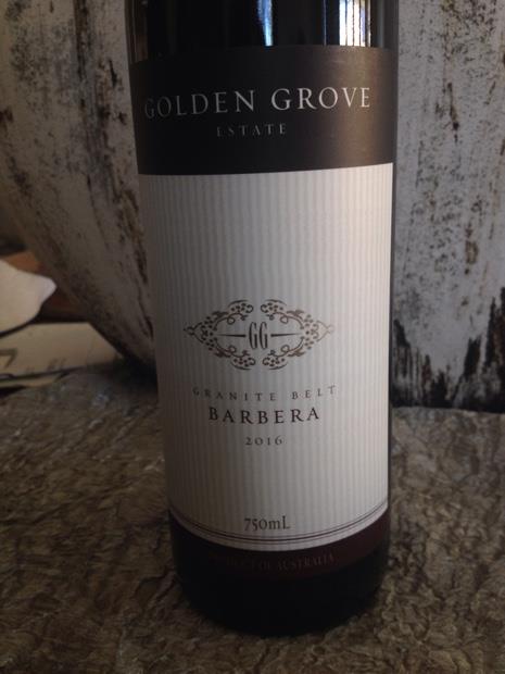 2016 Golden Grove Estate Barbera, Australia, Queensland, Granite Belt ...