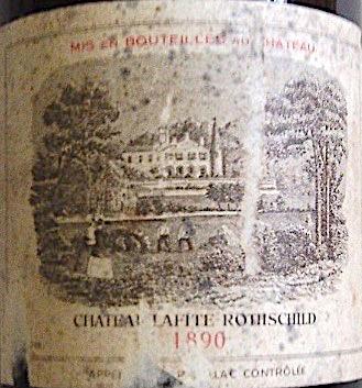 1890 Château Lafite Rothschild, France, Bordeaux, Médoc, Pauillac ...