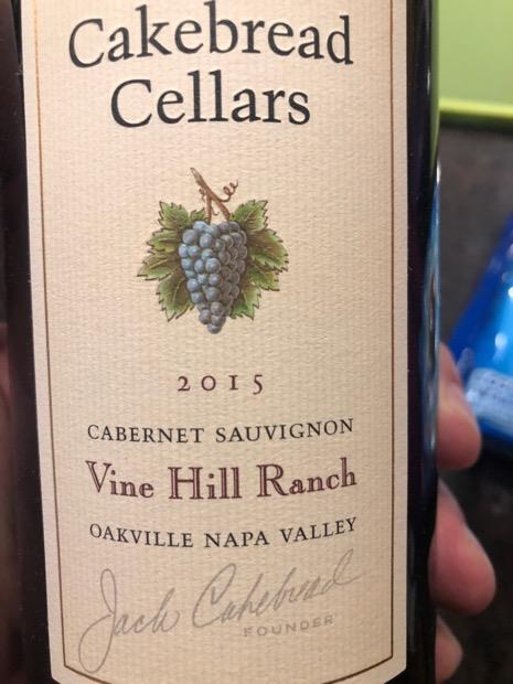 2015 Cakebread Cellars Cabernet Sauvignon Vine Hill Ranch, USA ...