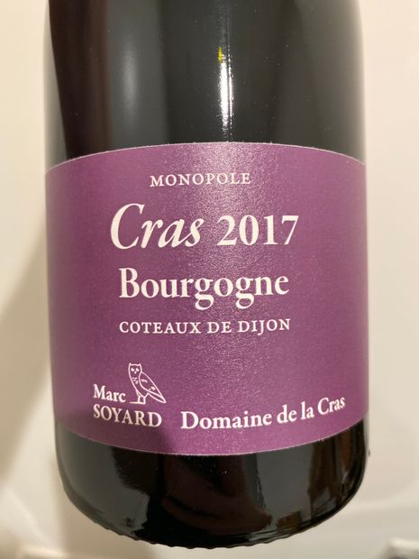 2017 Domaine de la Cras (Marc Soyard) Bourgogne Coteaux de Dijon 'Cras ...