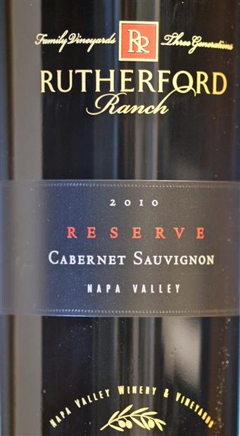 2011 Rutherford Ranch Cabernet Sauvignon Reserve, USA, California, Napa ...