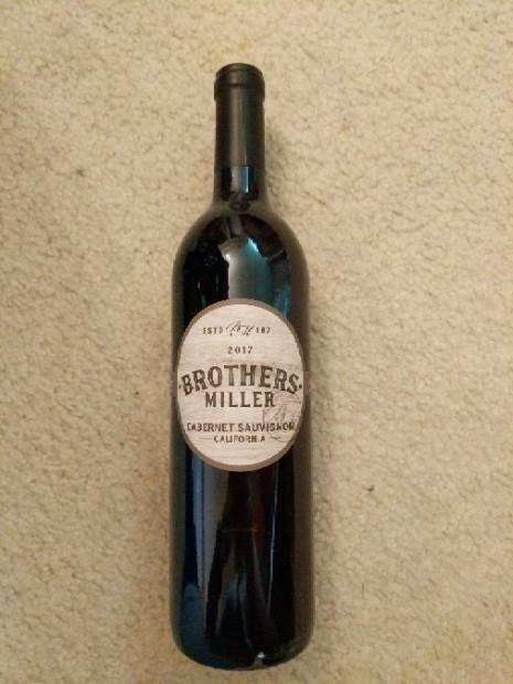 2017 Brothers Miller Cabernet Sauvignon, USA, California - CellarTracker