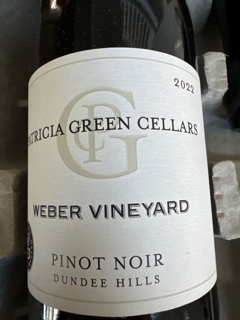 2022 Patricia Green Cellars Pinot Noir Weber Vineyard, USA, Oregon ...