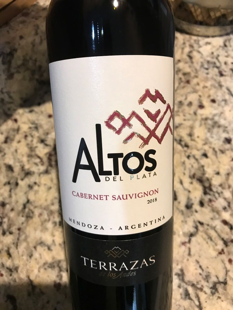2018 Terrazas de Los Andes Cabernet Sauvignon Altos del Plata ...
