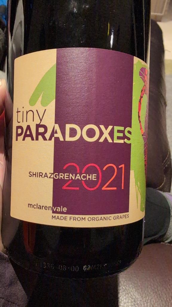 2020 Paxton Wines Shiraz Tiny Paradoxes, Australia, South Australia ...