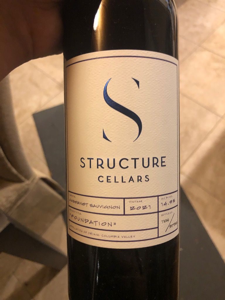 2021 Structure Cellars Cabernet Sauvignon Foundation, USA, Washington ...