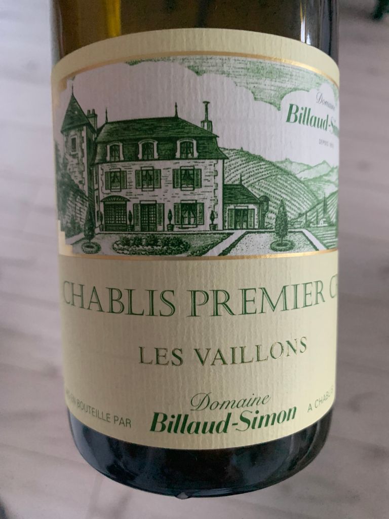 2008 Domaine Billaud-Simon Chablis 1er Cru Vaillons Les Minots, France ...