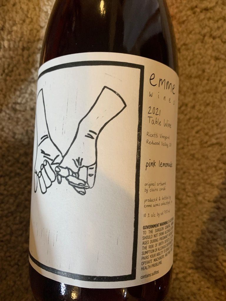 2021 Emme Wines Pink Lemonade Ricetti, USA, California, North Coast ...