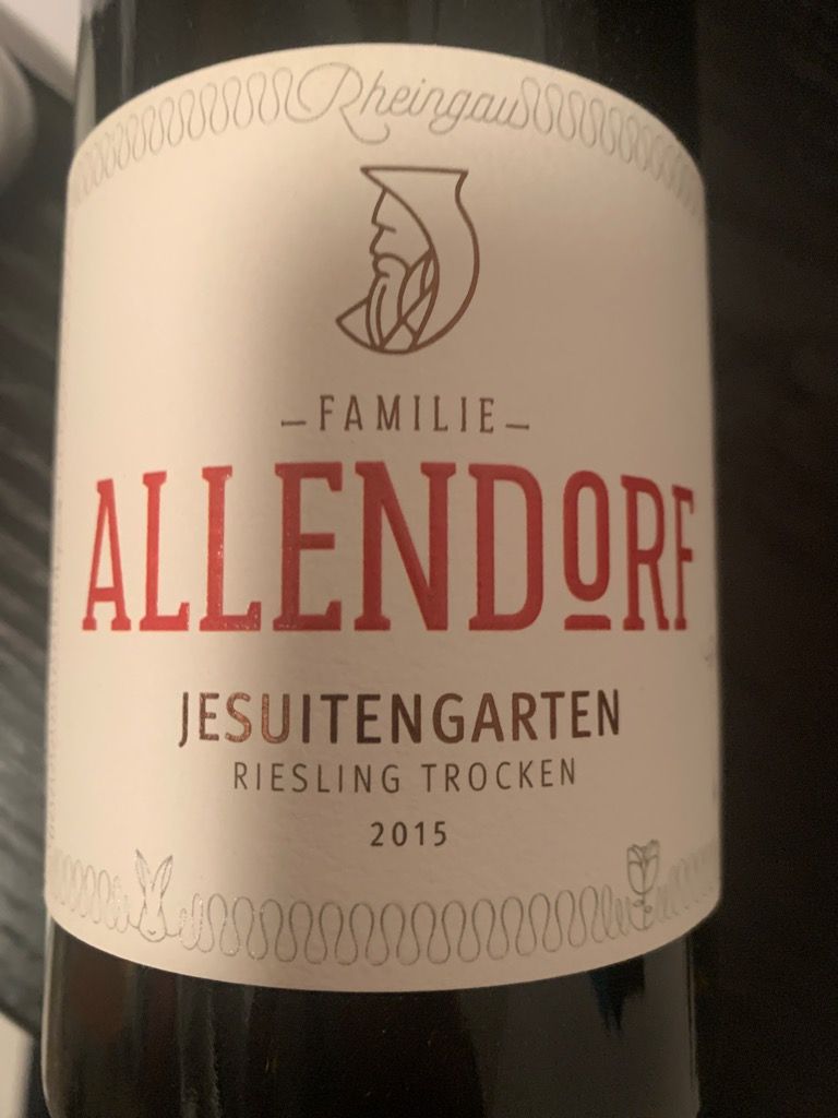 2014 Weingut Fritz Allendorf Winkeler Jesuitengarten Riesling Trocken ...