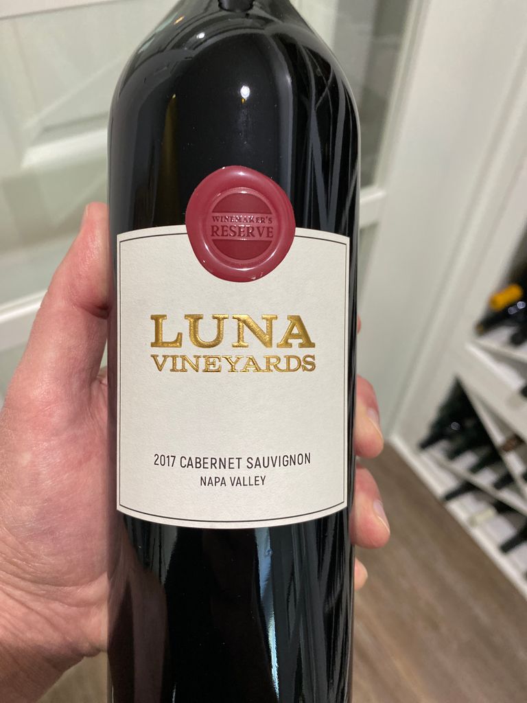 2017 Luna Vineyards Cabernet Sauvignon Reserve, USA, California, Napa ...