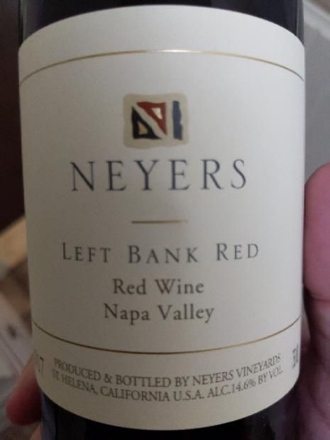2017 Neyers Left Bank Red, USA, California, Napa Valley - CellarTracker