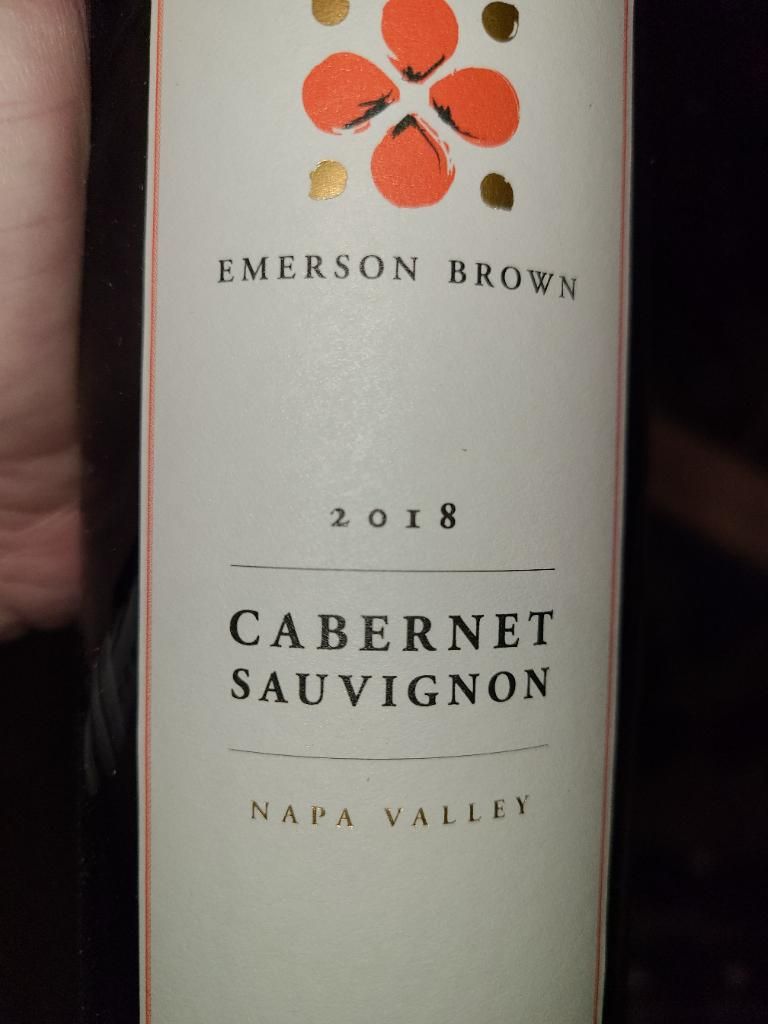 2018 Emerson Brown Cabernet Sauvignon Napa Valley, USA, California ...