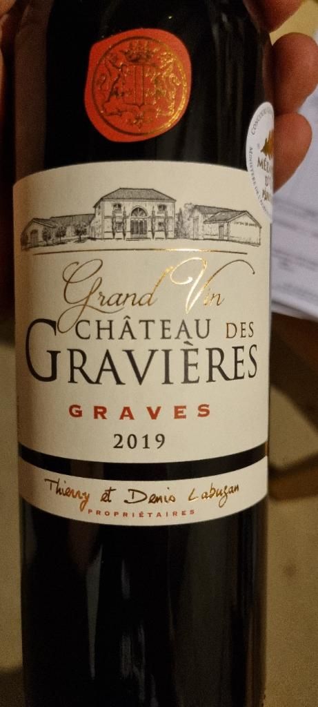 2019 Château des Gravières Graves, France, Bordeaux, Graves - CellarTracker