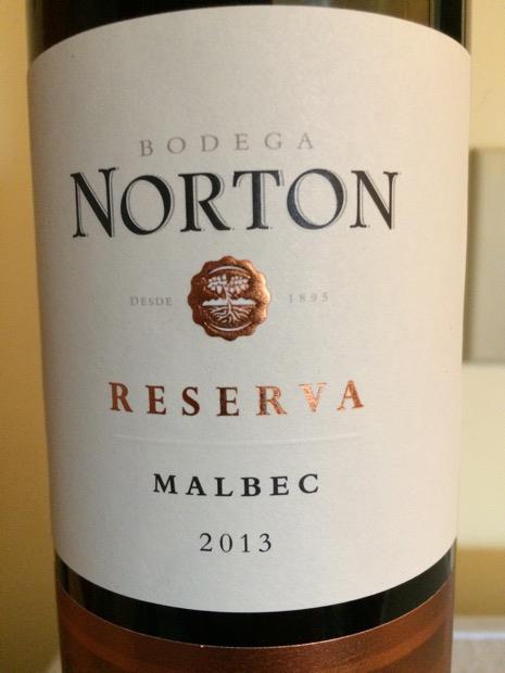 2014 Bodega Norton Malbec Roble, Argentina, Mendoza, Lujan de Cuyo ...