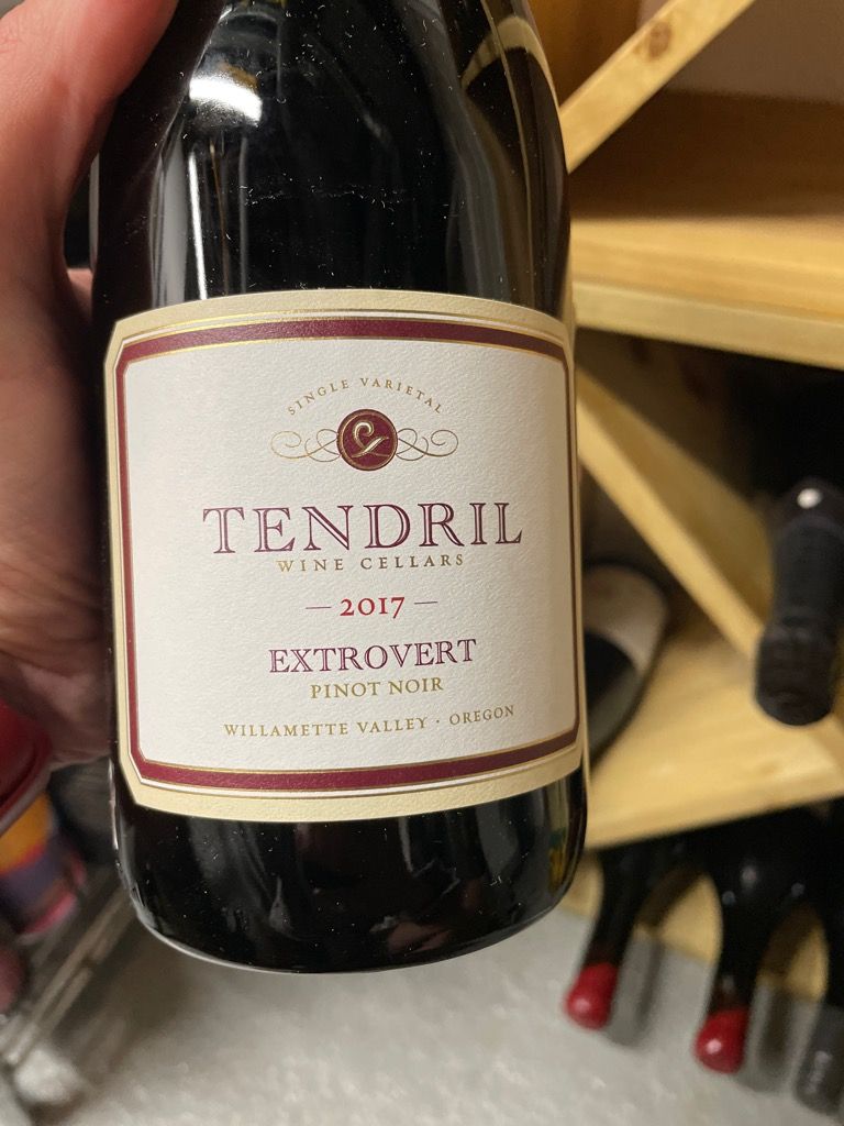 2017 Tendril Wine Cellars Pinot Noir Extrovert, USA, Oregon, Willamette ...