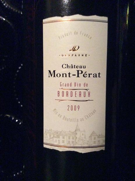 2009 Château Mont-Pérat, France, Bordeaux, Entre-Deux-Mers, Premières ...