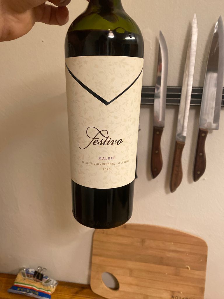 2020 Festivo Malbec, Argentina, Mendoza, Valle de Uco - CellarTracker