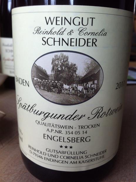 2009 Weingut Reinhold und Cornelia Schneider Endinger Engelsberg ...