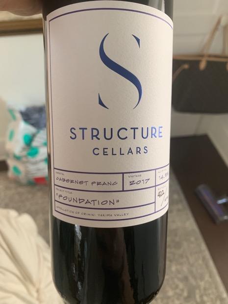 2017 Structure Cellars Cabernet Franc Foundation, USA, Washington ...
