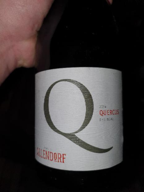 2014 Weingut Fritz Allendorf Quercus, Germany, Rheingau - CellarTracker