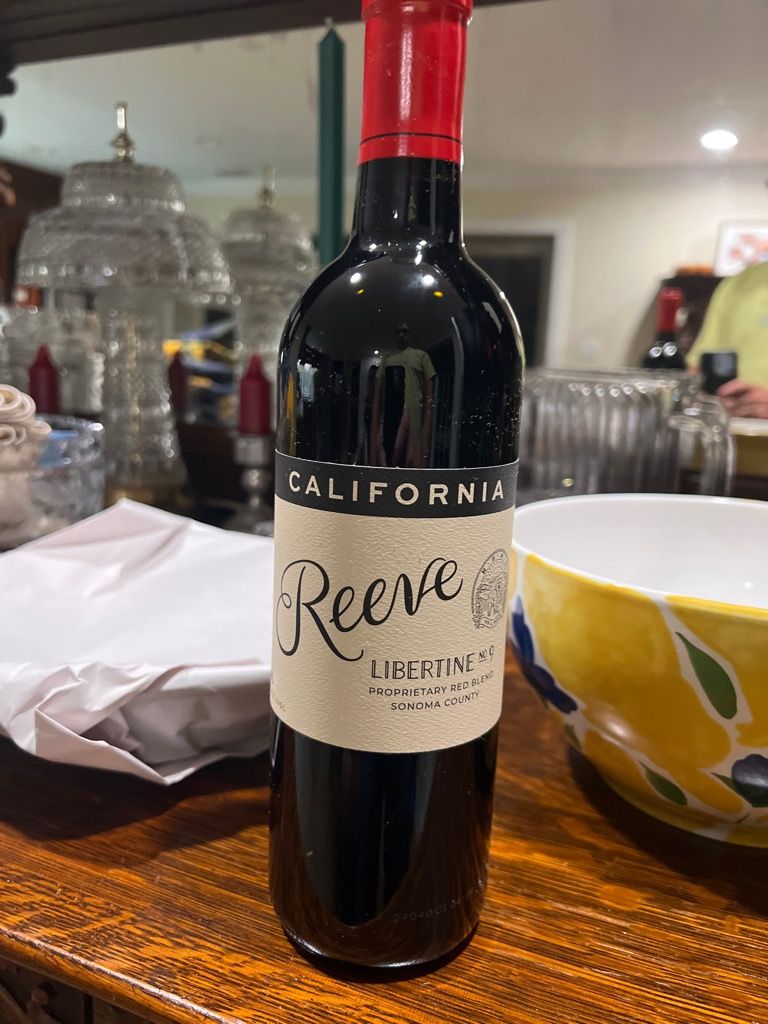 NV Reeve Wines Libertine No. 9, USA, California, Sonoma County ...