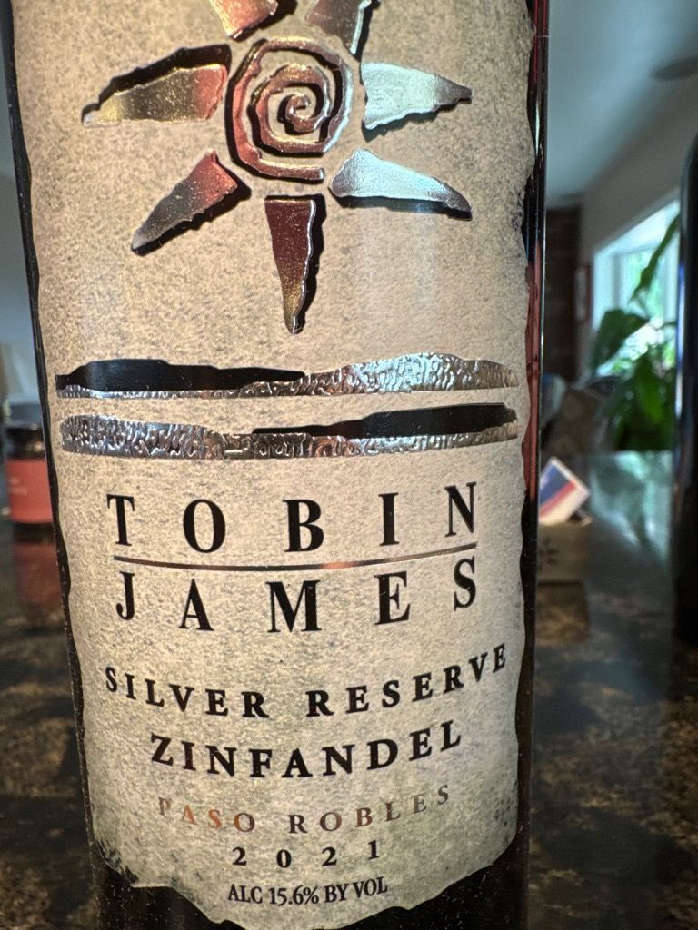 2021 Tobin James Zinfandel Silver Reserve, USA, California, Central ...