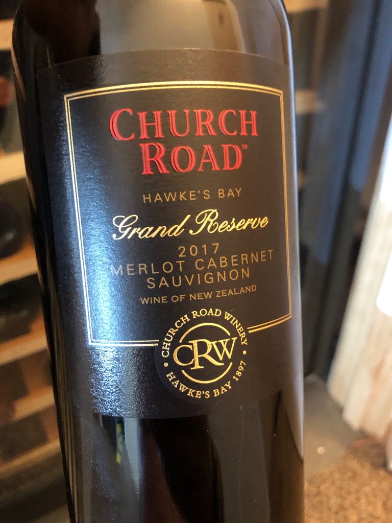2017 Church Road Merlot Cabernet Sauvignon Grand Reserve Hawke's Bay ...