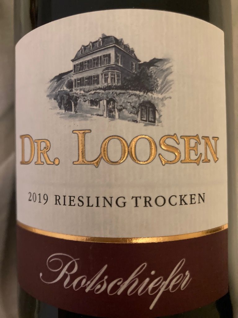 2019 Dr. Loosen Riesling Rotschiefer trocken, Germany, Mosel Saar Ruwer ...