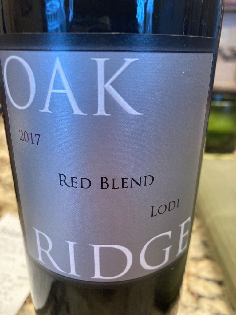 2021 Oak Ridge Winery Red Blend, USA, California, Central Valley, Lodi ...