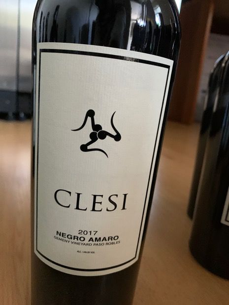 2017 Clesi Negroamaro Gemeny Vineyards, USA, California, Central Coast ...