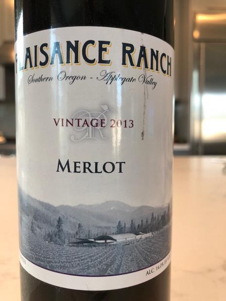 2011 Plaisance Ranch Merlot, USA, Oregon, Southern Oregon, Applegate ...