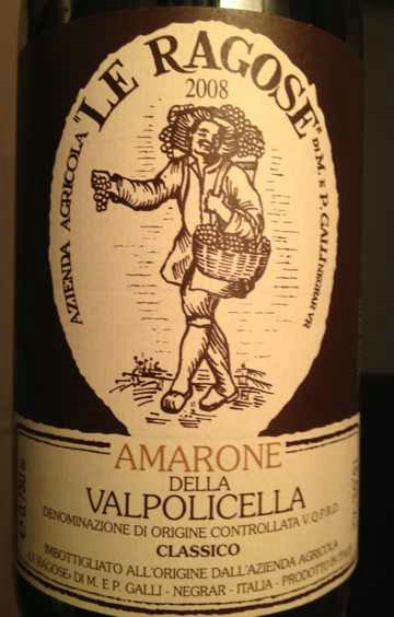 2008 Le Ragose Amarone della Valpolicella Classico, Italy, Veneto ...