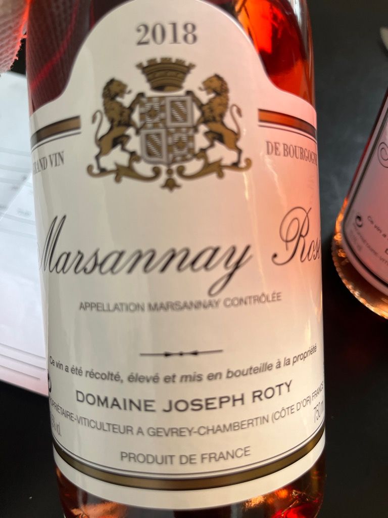 2018 Domaine Joseph Roty Marsannay Rosé, France, Burgundy, Côte de ...