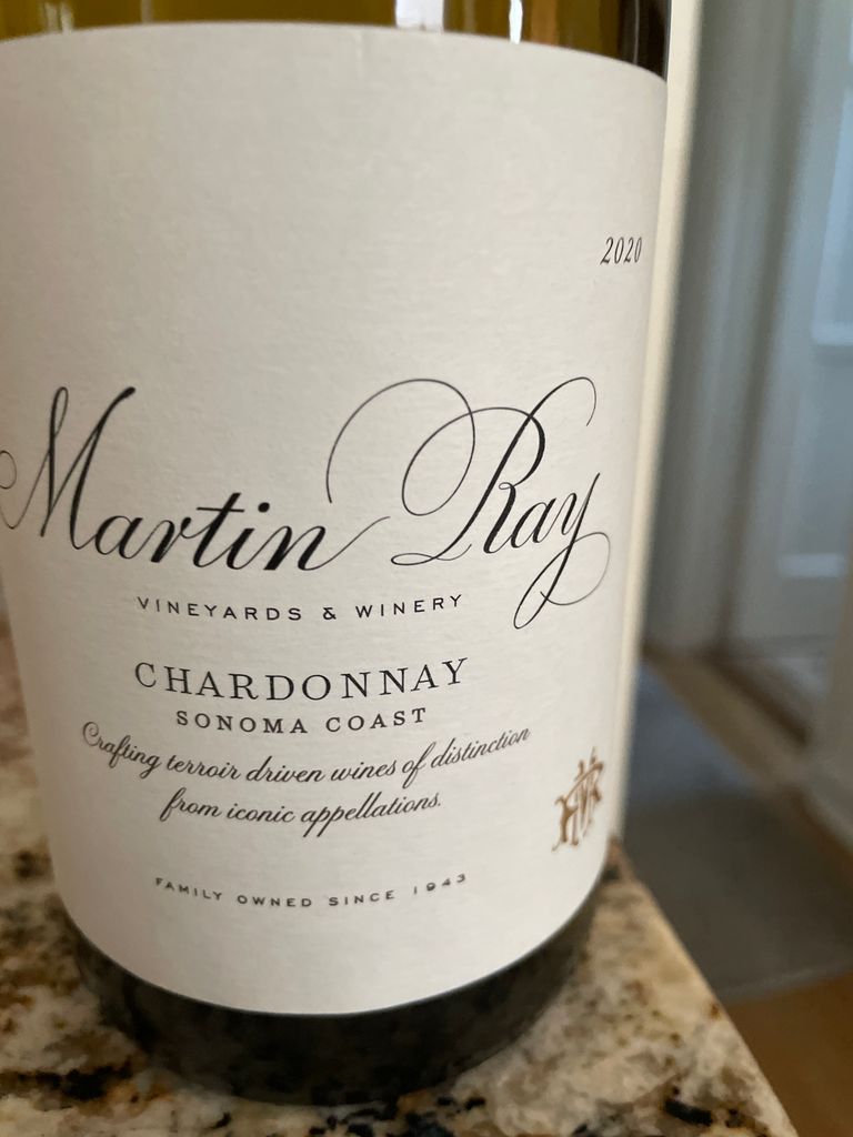 2021 Martin Ray Chardonnay Sonoma County, USA, California, Sonoma ...
