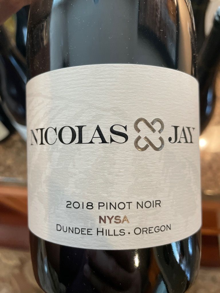 2018 Domaine Nicolas-Jay Pinot Noir Nysa, USA, Oregon, Willamette ...