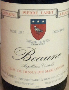 2022 Domaine Pierre Labet Beaune Clos Du Dessus Des Marconnets, France ...