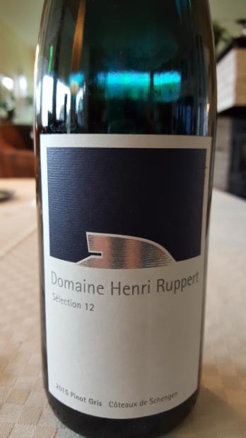 2018 Henri Ruppert Pinot Gris La Sélection 12, Luxembourg, Moselle ...
