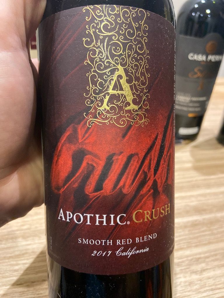 2017 Apothic Red Wine, USA, California - CellarTracker