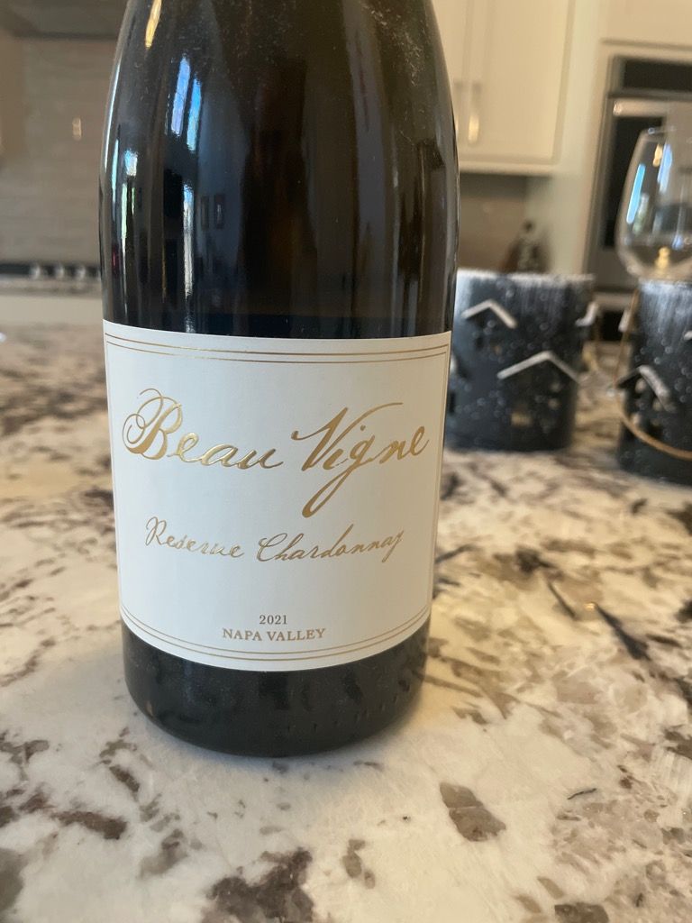 2021 Beau Vigne Chardonnay Reserve Napa Valley, USA, California, Napa ...