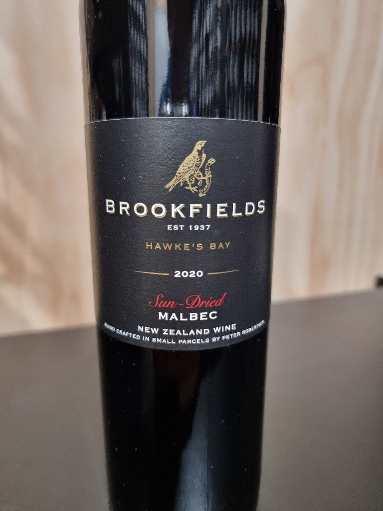 2021 Brookfields Malbec Sun Dried, New Zealand, North Island, Hawke's ...