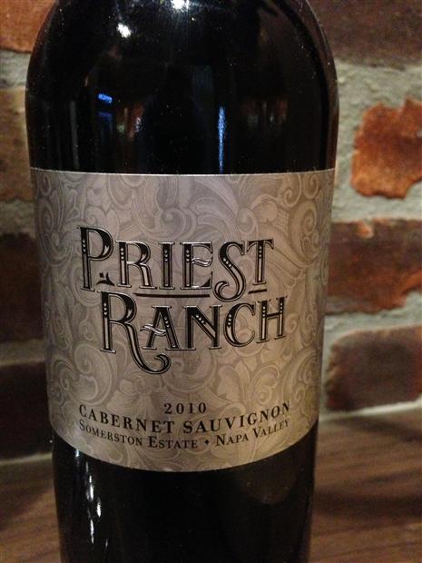 2010 Priest Ranch Cabernet Sauvignon, USA, California, Napa Valley ...