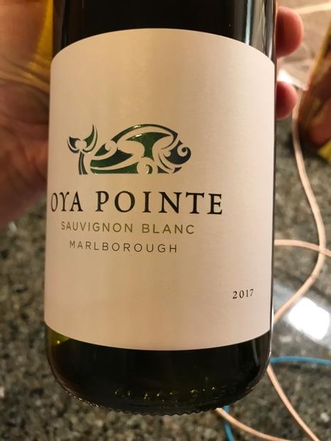 2017 Oya Pointe Sauvignon Blanc, New Zealand, South Island, Marlborough ...