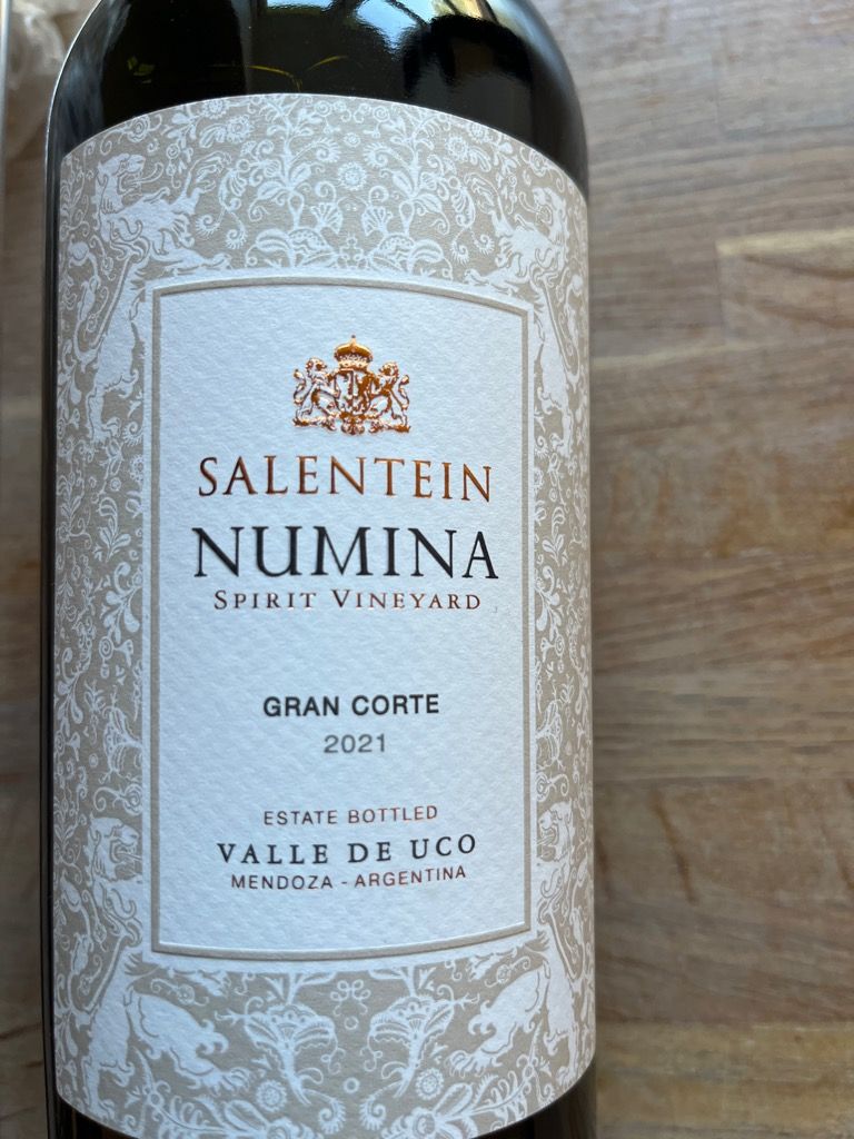 2023 Bodegas Salentein Numina Gran Corte Spirit Vineyard, Argentina, Mendoza, Valle de Uco ...